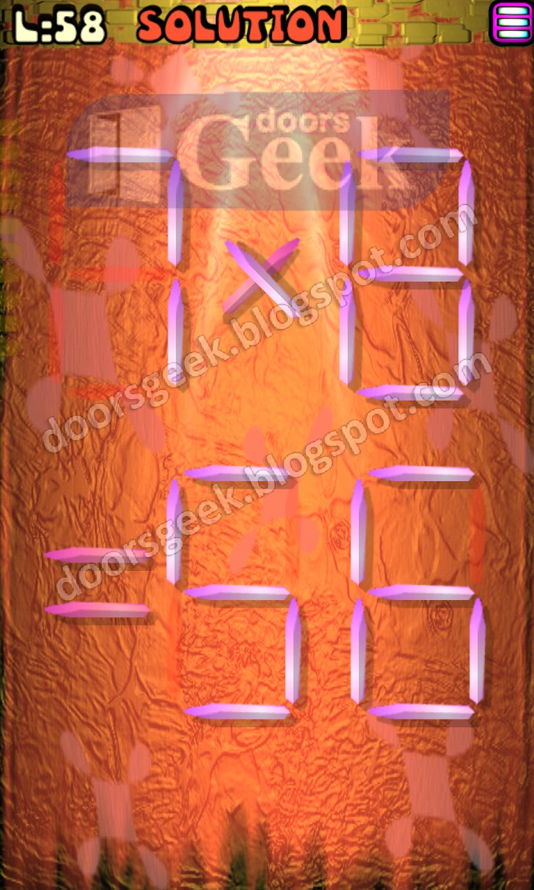 Matches Puzzle [Episode 10] Level 58 Solution ~ Doors Geek